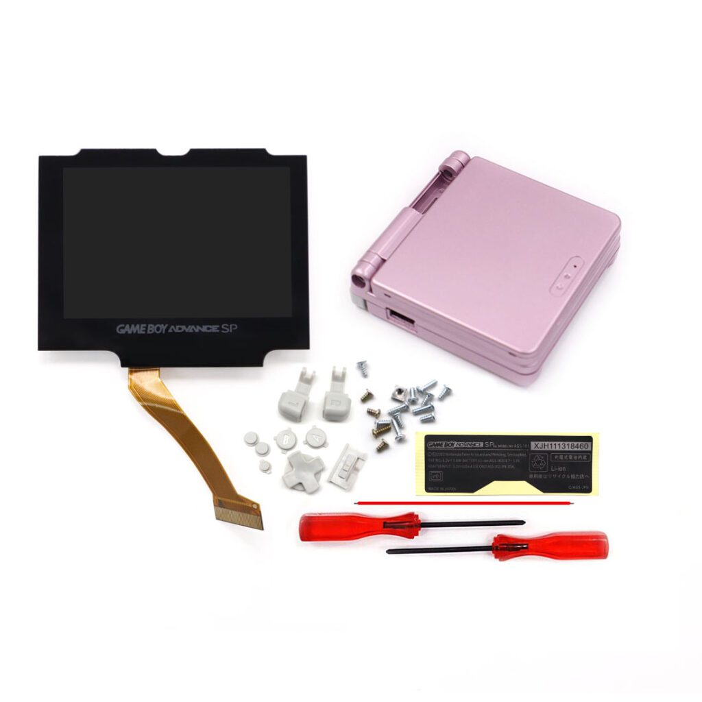 Modded Game Boy Advance SP Console: Comes with V5 Laminated Backlit ...